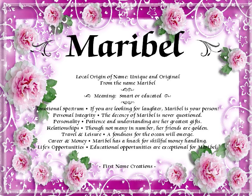 Nombre Maribel: Significado y origen - Descubre todo sobre Maribel ️