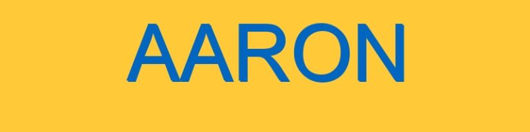 Aaron: Cuál es el Significado y Origen del nombre ️