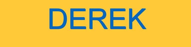 Derek: Cuál es el Significado y Origen del nombre ️